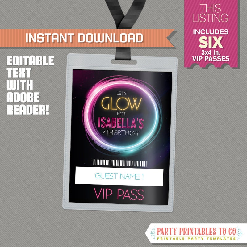 Glow Party - Etsy