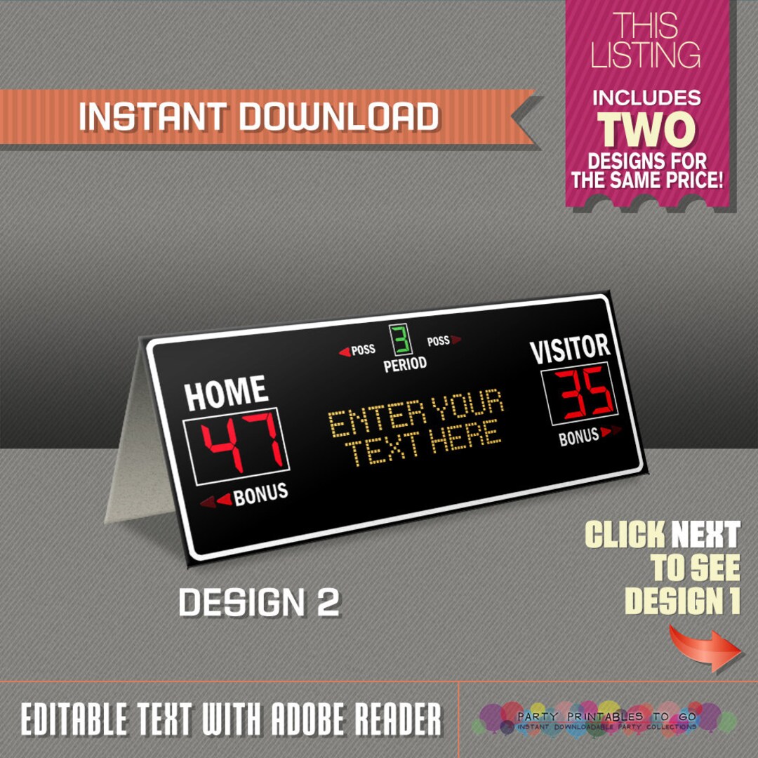 Basketball Tent Cards - Basketball Party Place Cards - Basketball Party ...