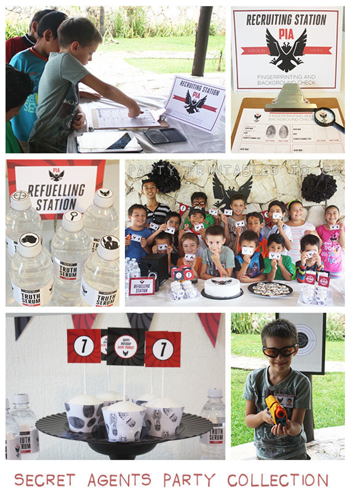 Secret Agent Birthday Party / Spy Birthday Party Printable - Etsy