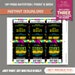 Neon Glow Party VIP Pass Invitations Neon Glow Party Vip Pass Glow in ...