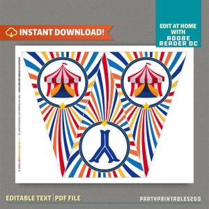 Circus Party Banner - Carnival Birthday - Carnival Party - Circus Party ...