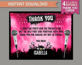 Rock star thank you | Etsy