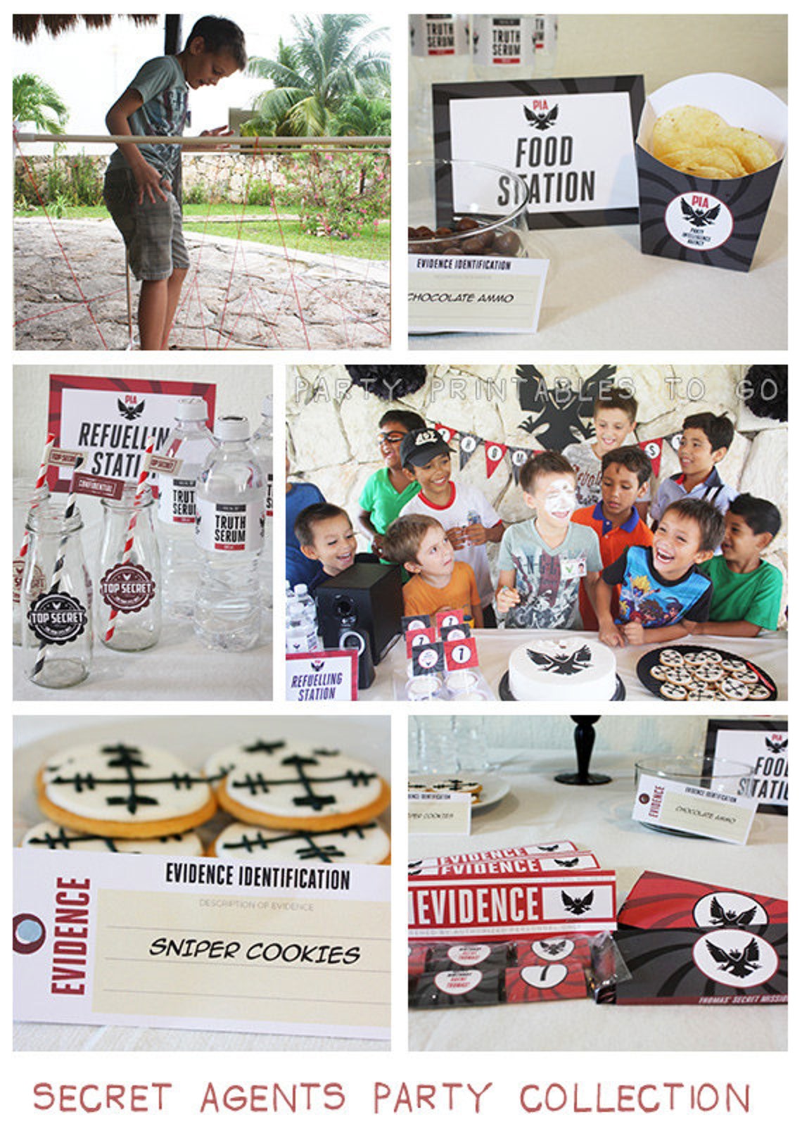 Secret Agent Birthday Party / Spy Birthday Party Printable - Etsy