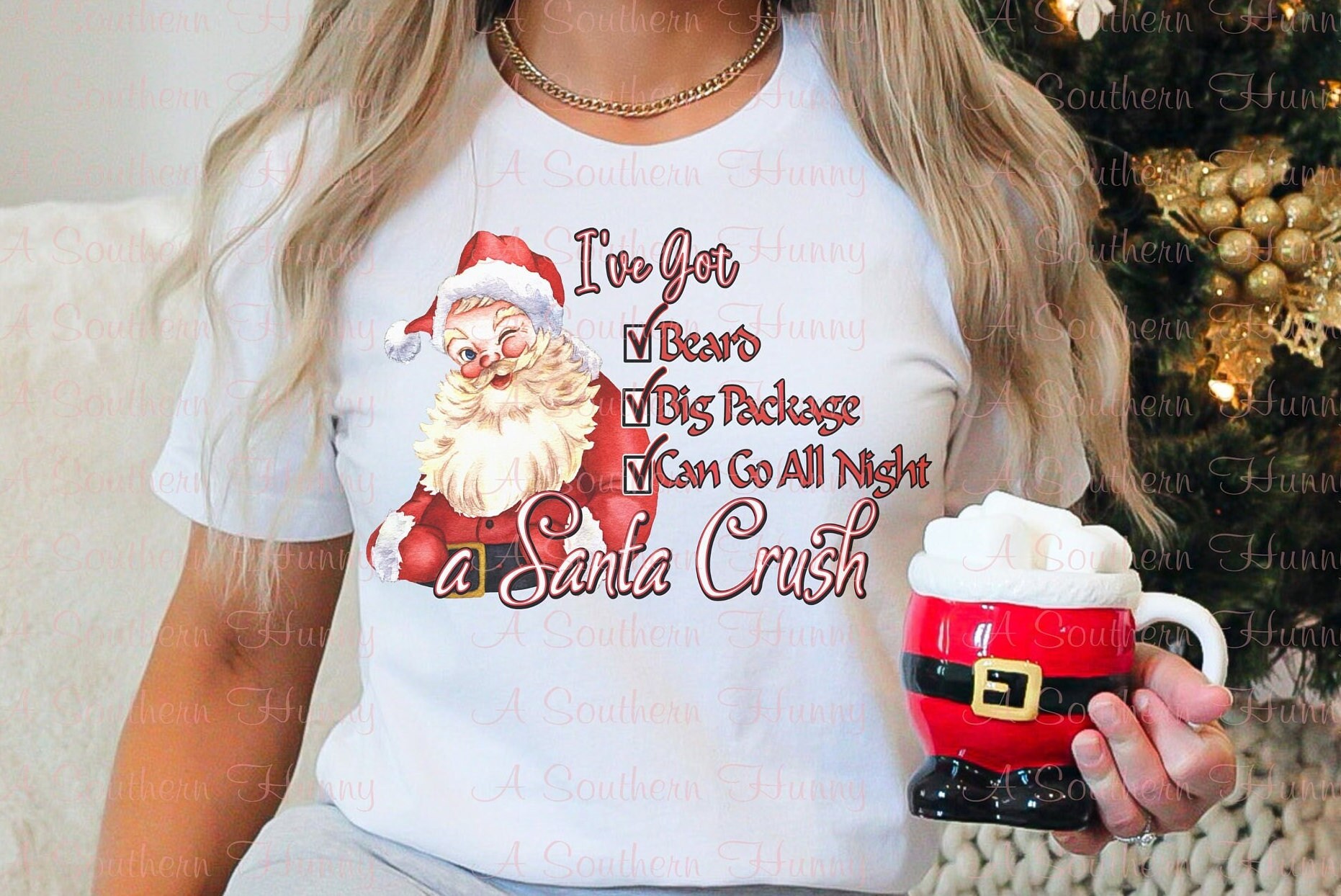 Santa Crush Christmas PNG, Vintage Santa, Santa Beard Png, Christmas ...