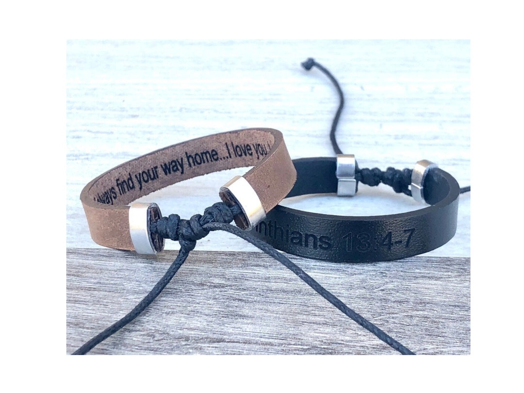 Adjustable Men's Bracelet,leather Bracelet,bracelet for Men,men's ...