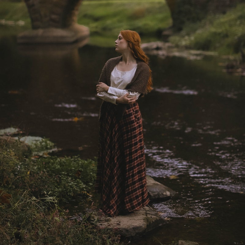 Plaid Maxi Skirt - Etsy