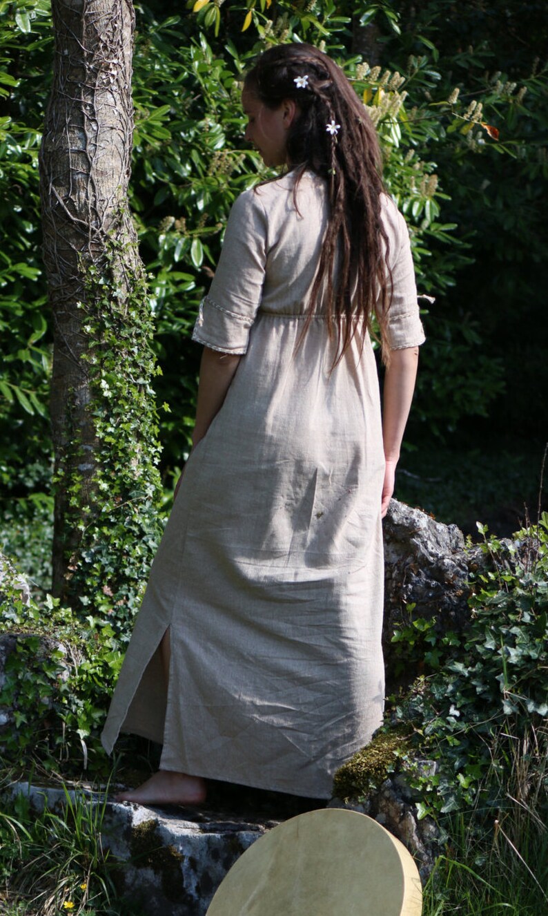 Earth Goddess Dress Folk Pagan Raw Dress Ozora Meditation | Etsy