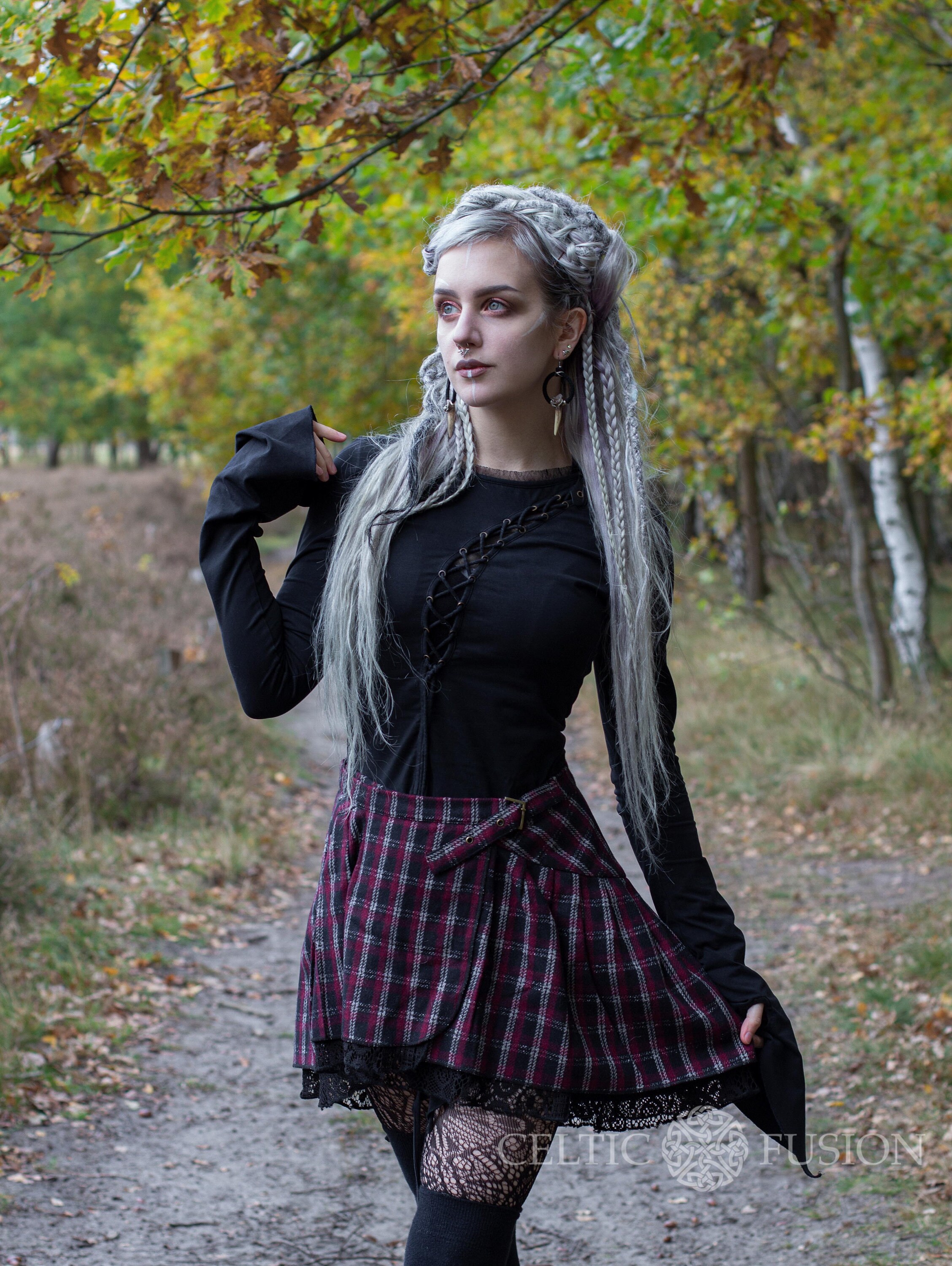 AOS SÍ SKIRT Celtic Punk Tweed Skirt Wool Kilt Womans - Etsy UK