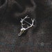 STAG SKULL PIN Brass Pin Brooch, Stag Skull Button, Stag Skull Badge ...