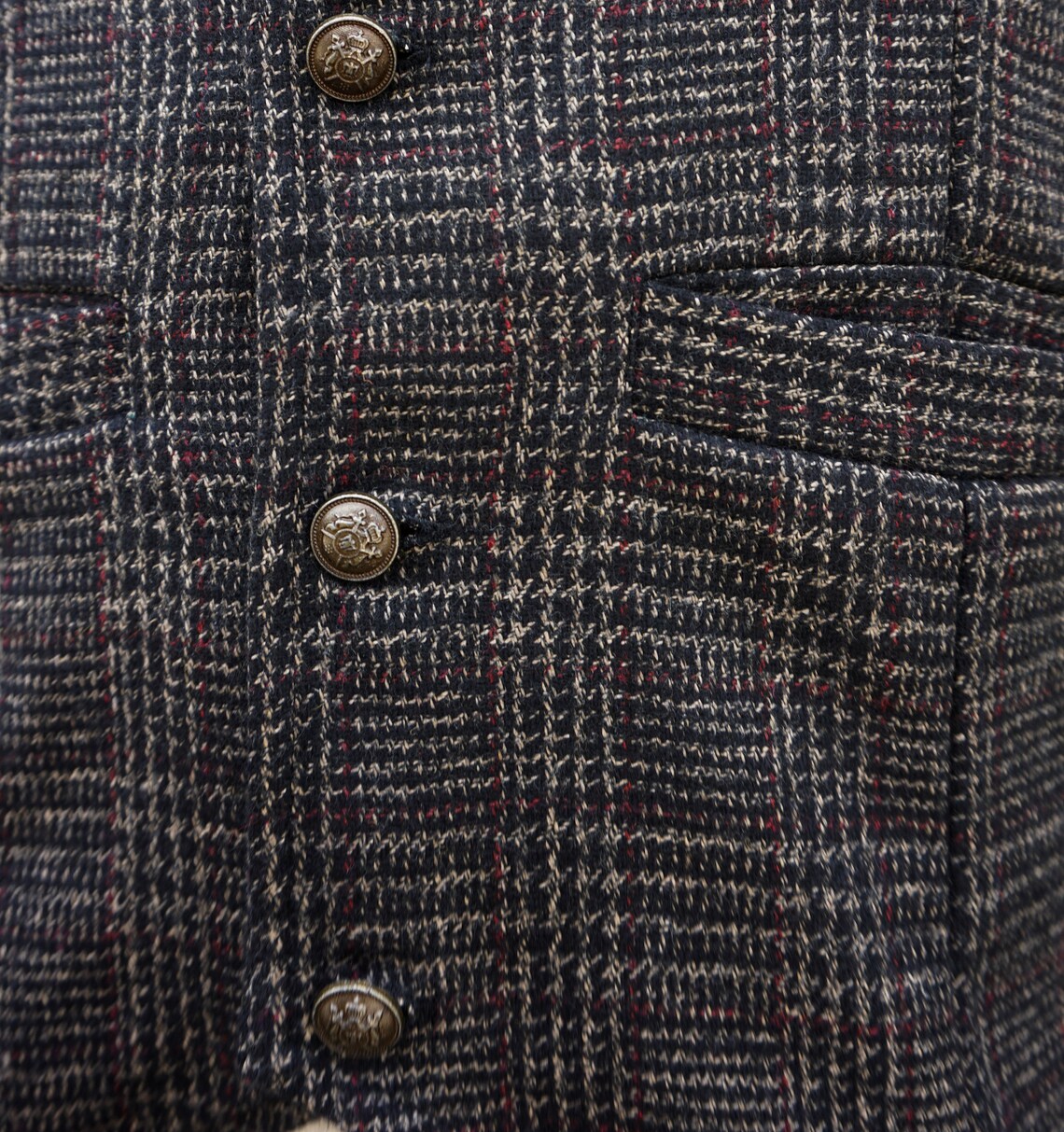 OAK CELTIC SHIELD Tweed Waistcoat Oak Tweed Men's - Etsy