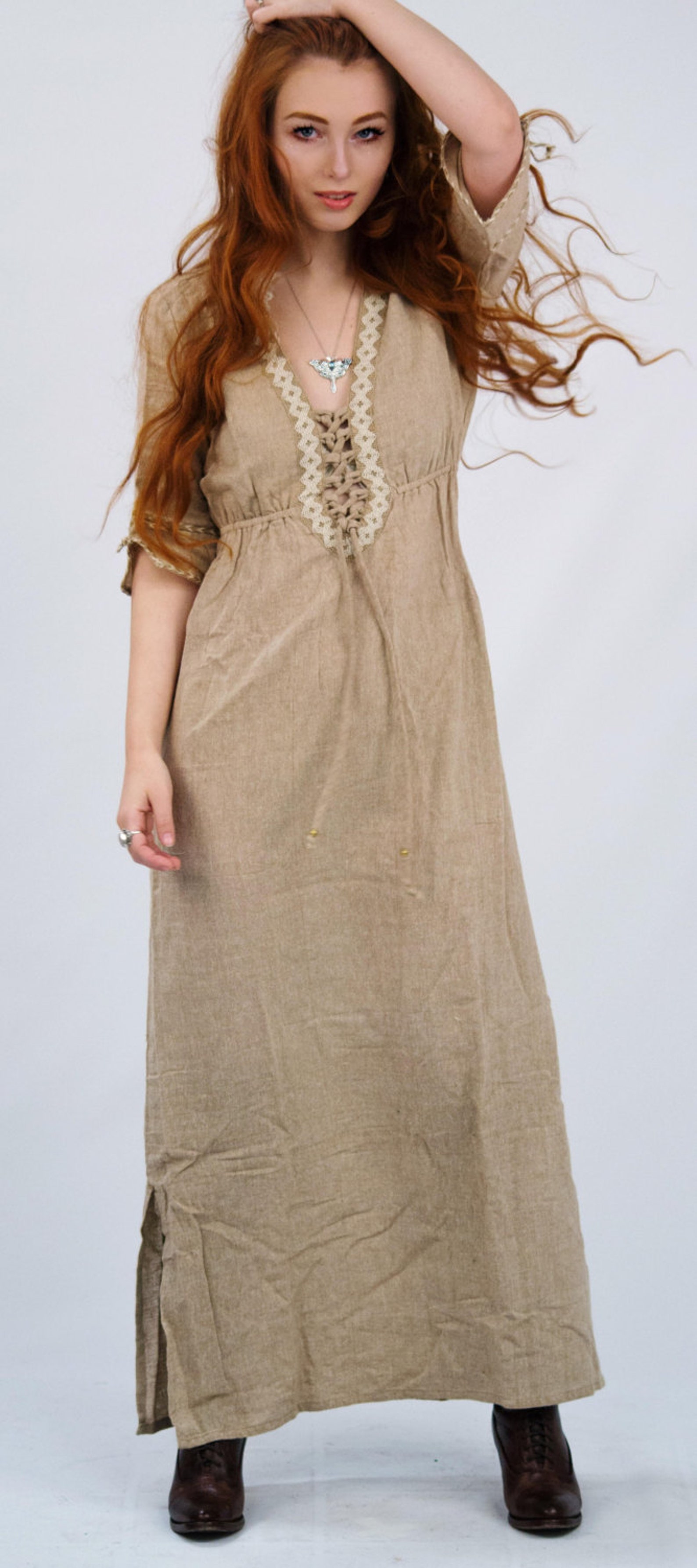 Earth Goddess Dress Folk Pagan Raw Dress Ozora Meditation - Etsy UK