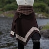 TARTY TARTAN SKIRT | Lacey Wrap Tweed Wool Skirt, Folk Skirt, Mori Kei ...