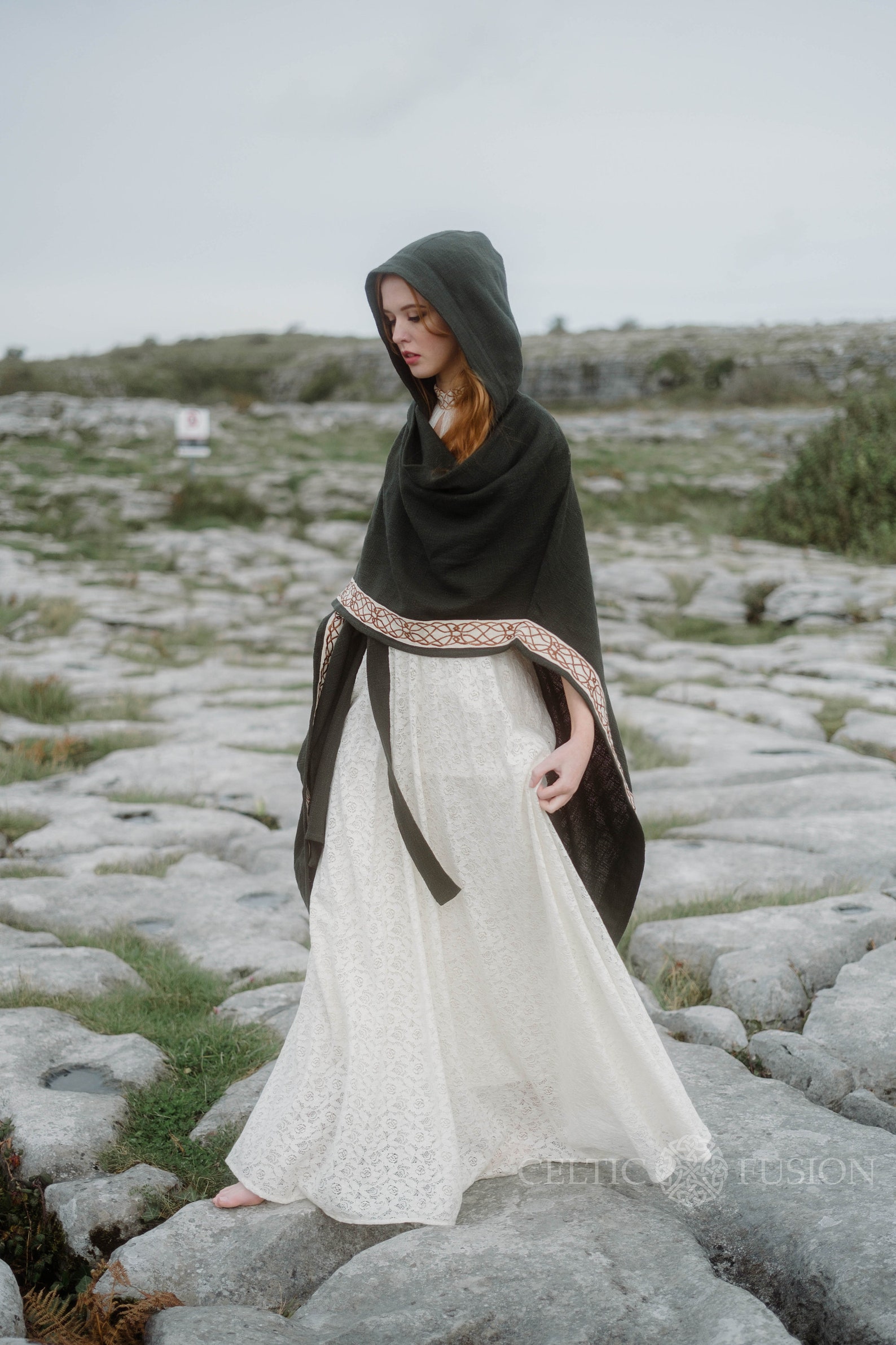 HOODED DRUID CLOAK Celtic Cape Viking Cloak Poncho Coat - Etsy