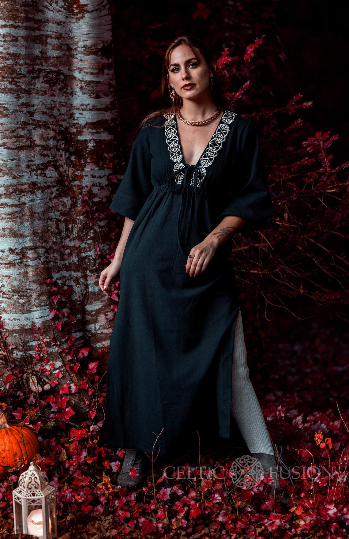 Wicca Goddess Dress Folk Pagan Raw Dress Ozora Meditation - Etsy