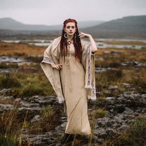 EARTH GODDESS DRESS Folk, Pagan, Raw Dress, Ozora, Meditation Gown ...