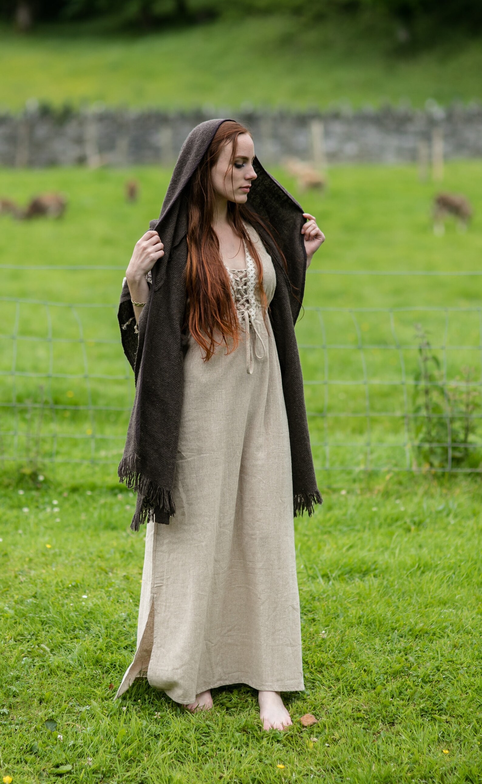 Earth Goddess Dress Folk Pagan Raw Dress Ozora Meditation | Etsy