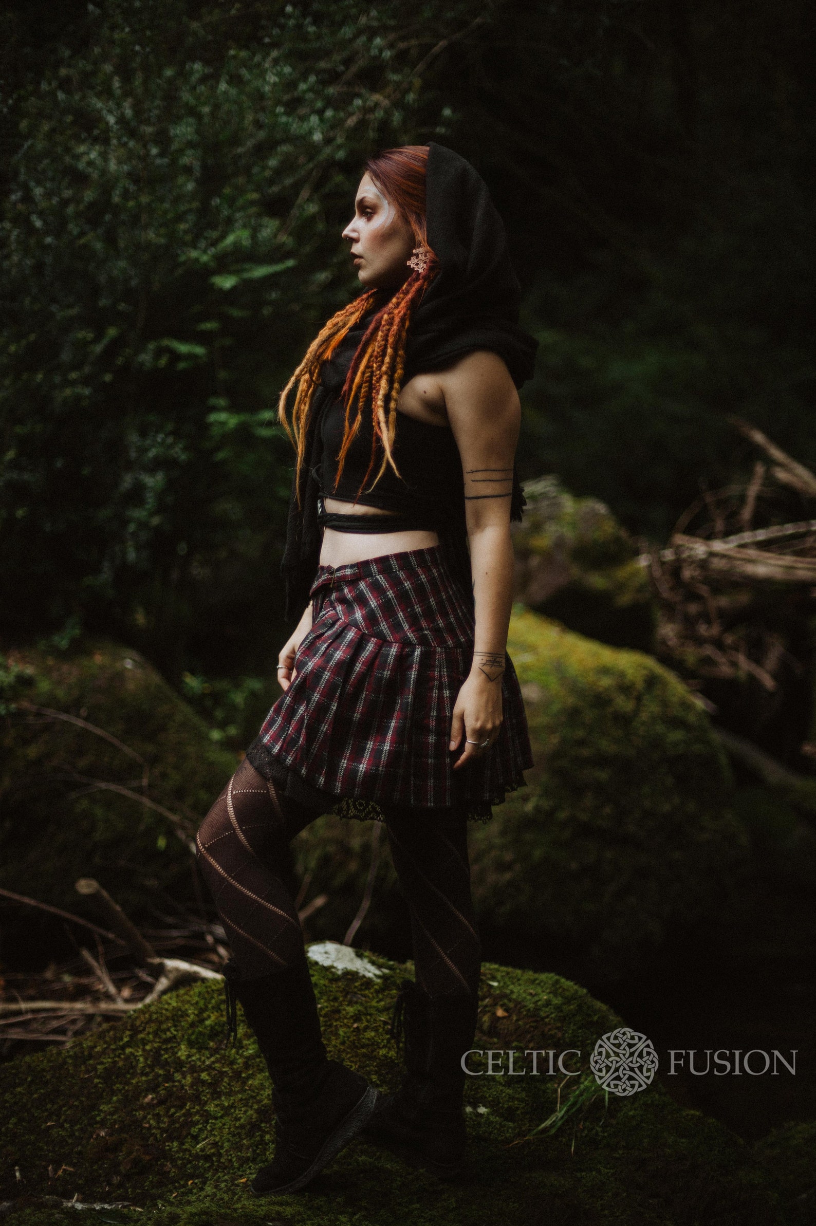AOS SÍ SKIRT Celtic Punk, Tweed Skirt, Wool, Kilt, Womans Kilt, Celtic ...