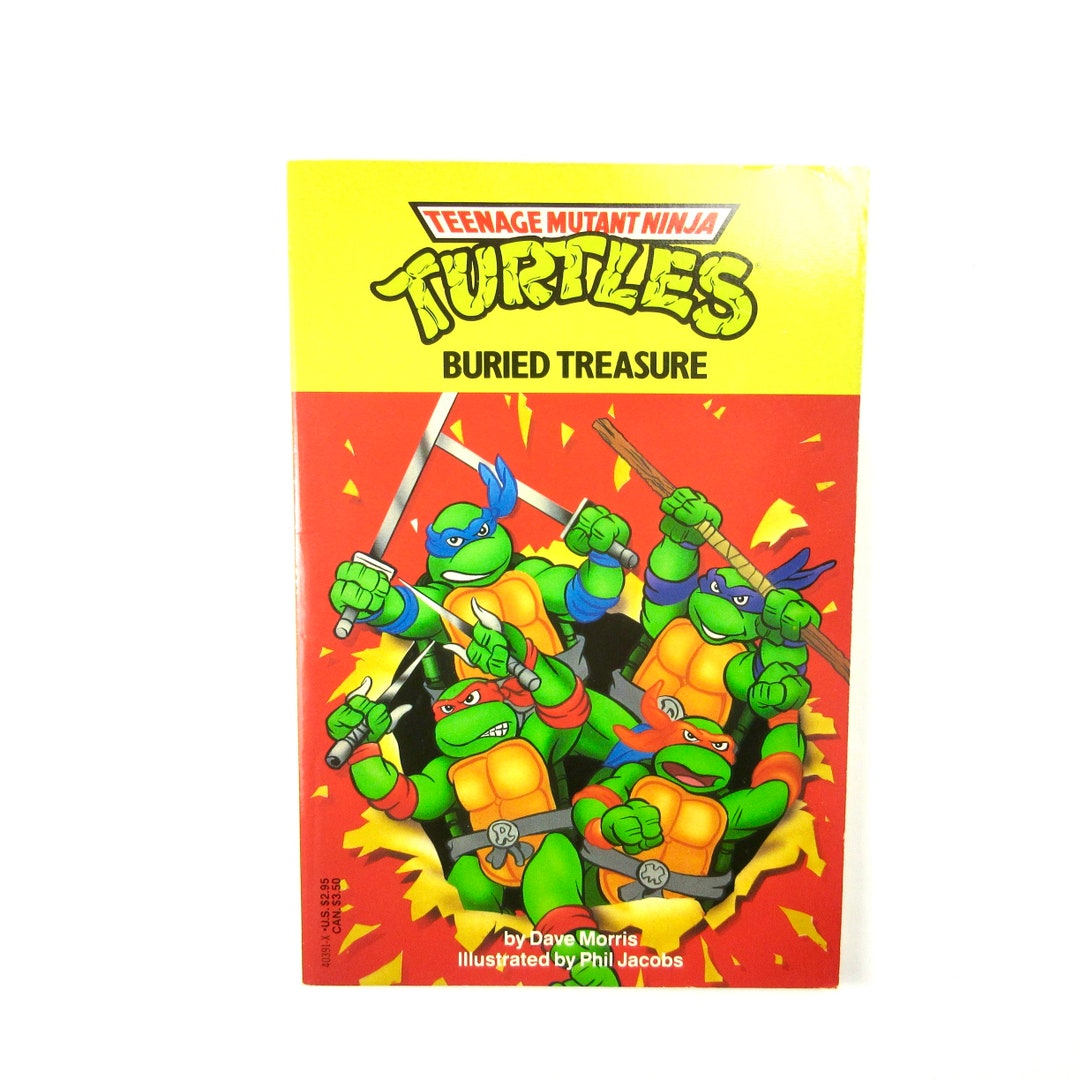 Vintage Teenage Mutant Ninja Turtles Buried Treasure TMNT ©1990 ...