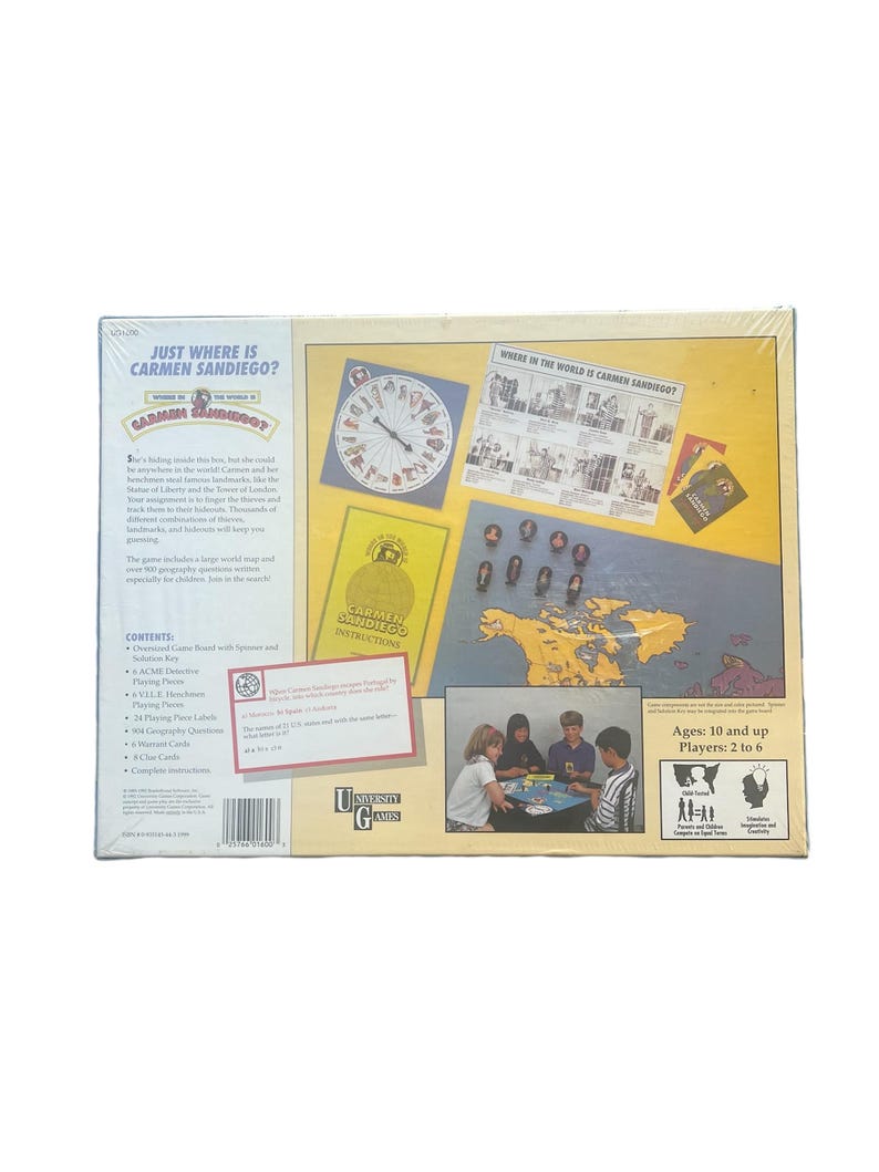 Vintage 1992 Where in the World is Carmen Sandiego the Mystery ...
