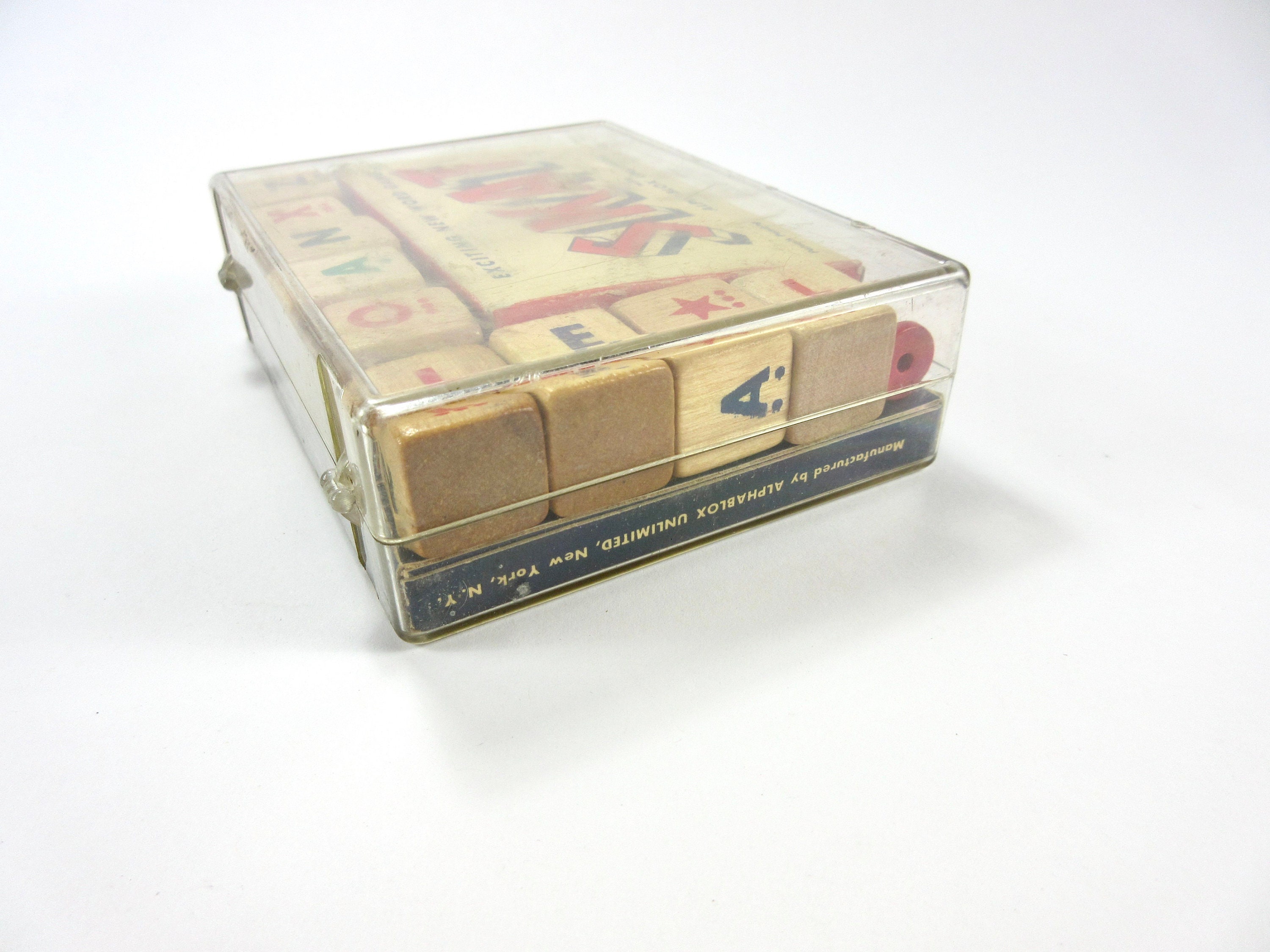 Vintage 1955 SKAT Word Game With Alphablox Unlimited Blocks Retro ...