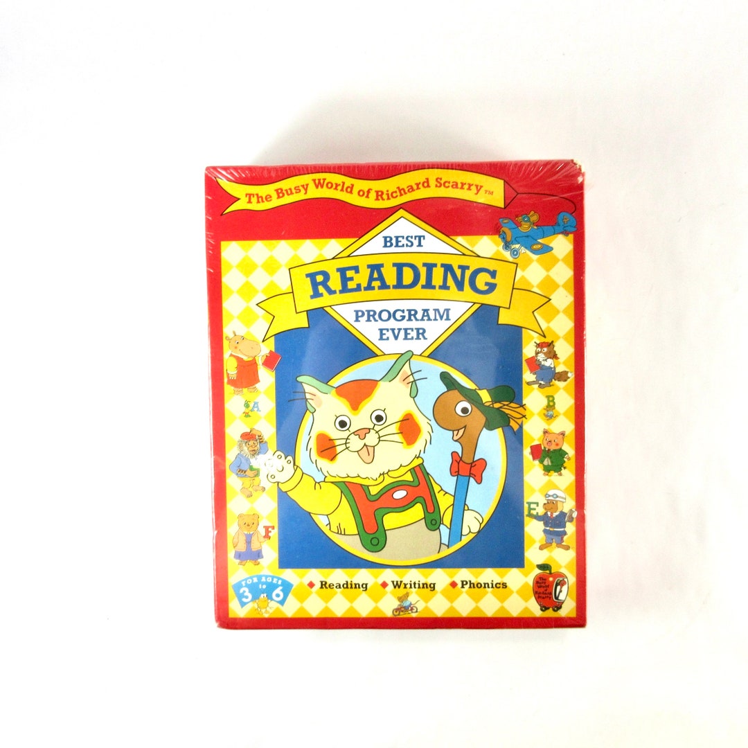 Vintage the Busy World of RICHARD SCARRY Best Reading Program Ever Cd ...