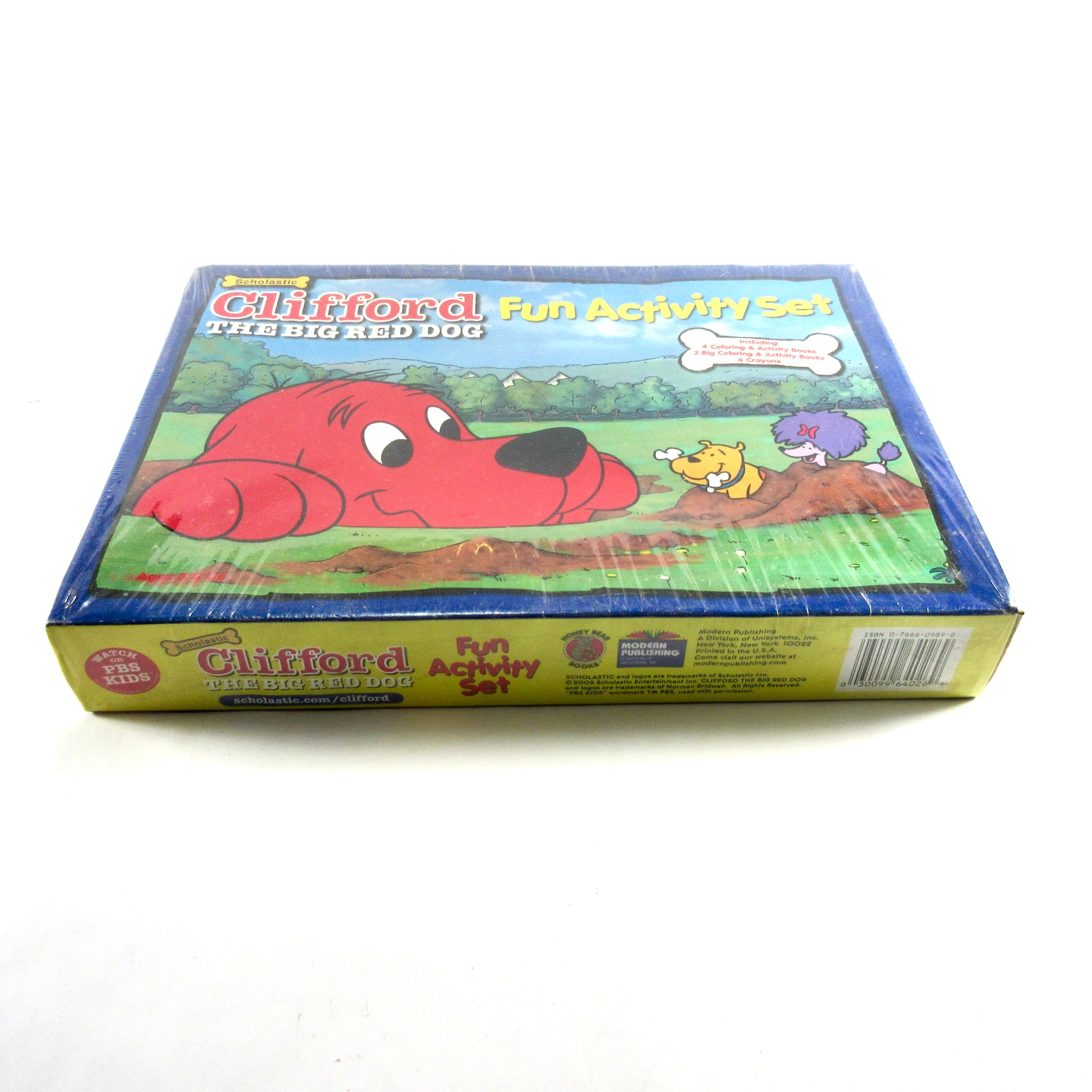 Vintage CLIFFORD the Big Red Dog Fun Activity Set by Scholastic PBS ...