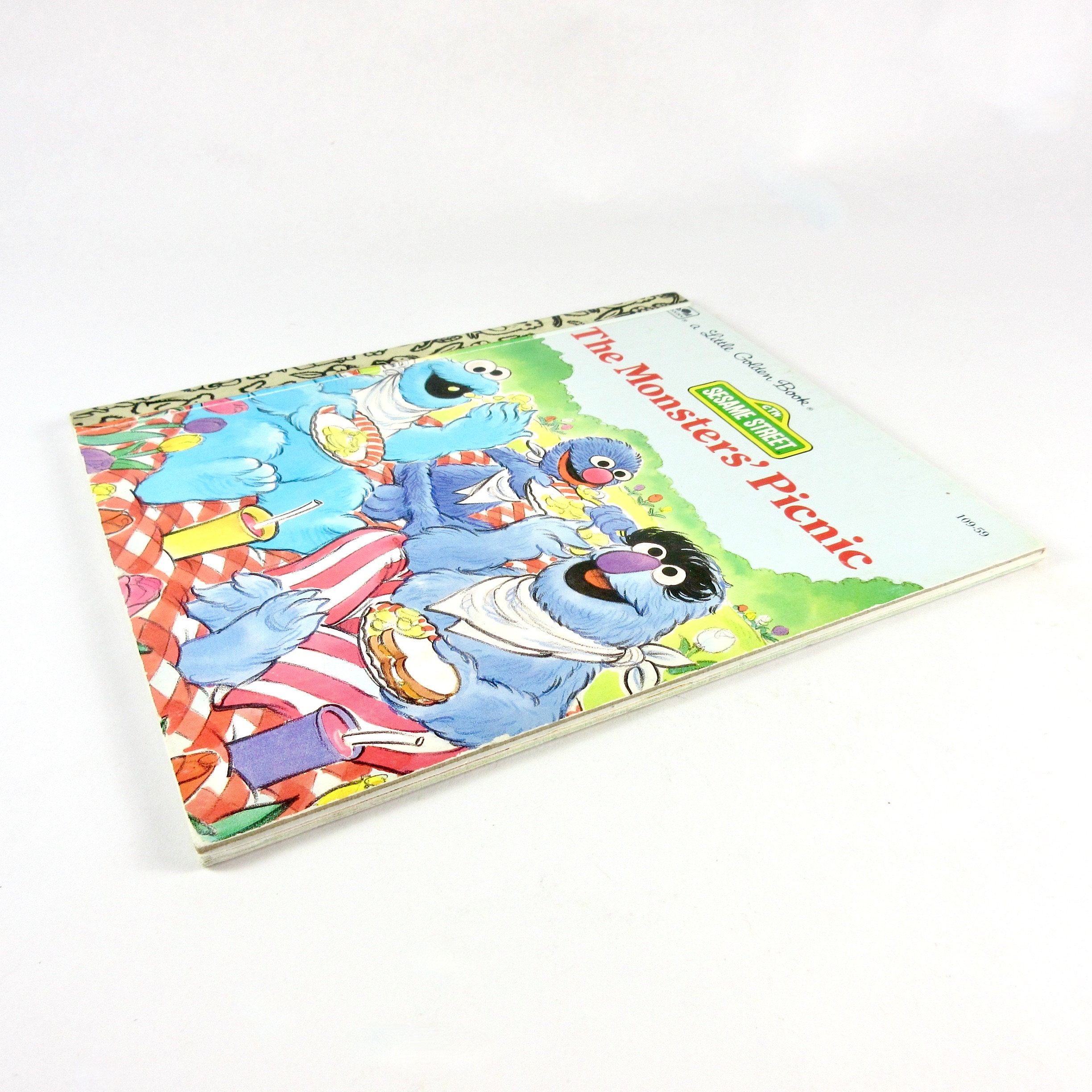 Vintage SESAME STREET the Monster's Picnic Little Golden Book #109-59 ...