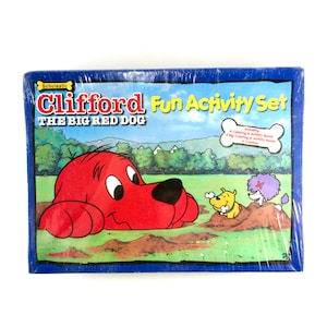 Vintage CLIFFORD the Big Red Dog Fun Activity Set by Scholastic PBS ...