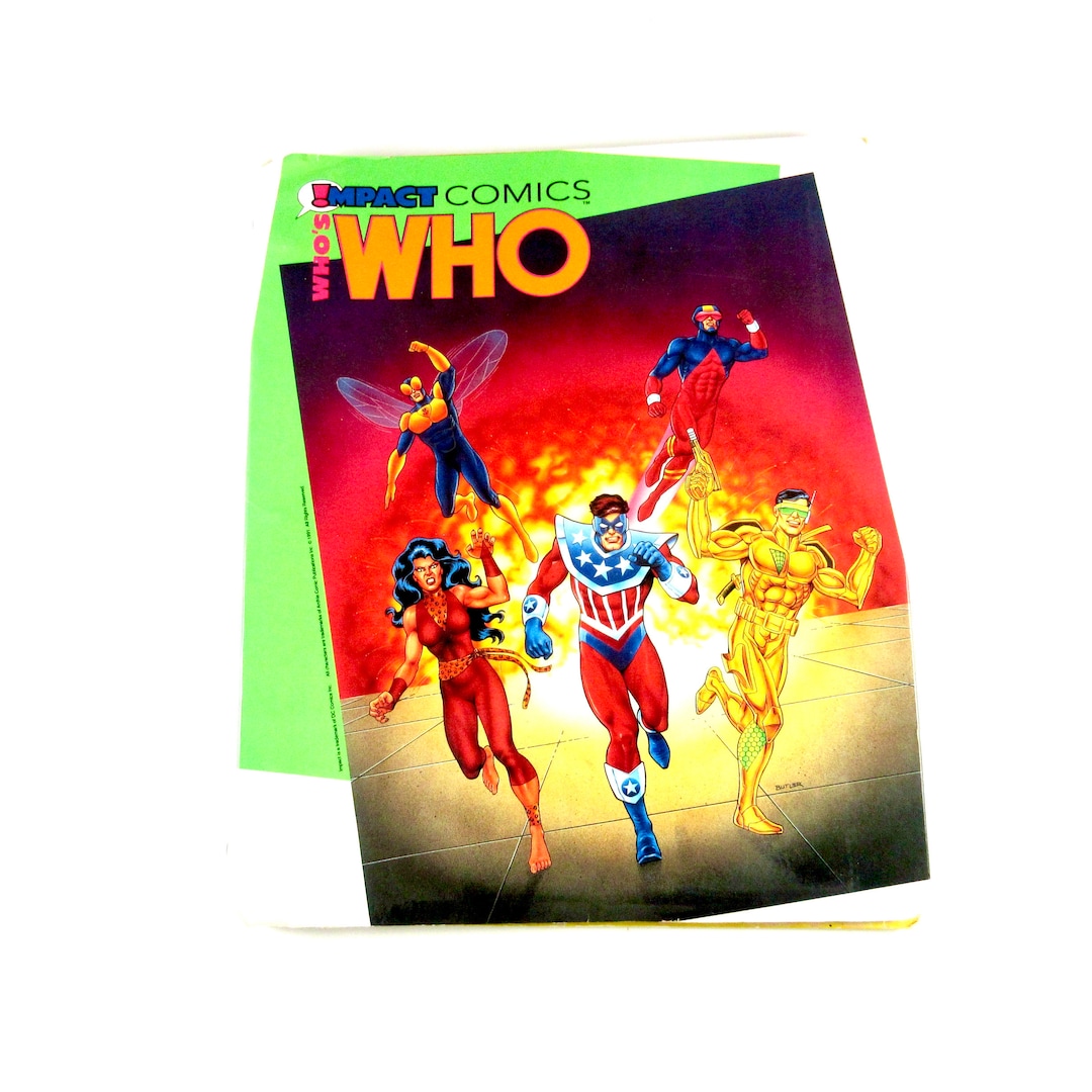 Vintage Who's Who Impact Comics | ©1991 - 1992 DC Comics | Loose-leaf ...