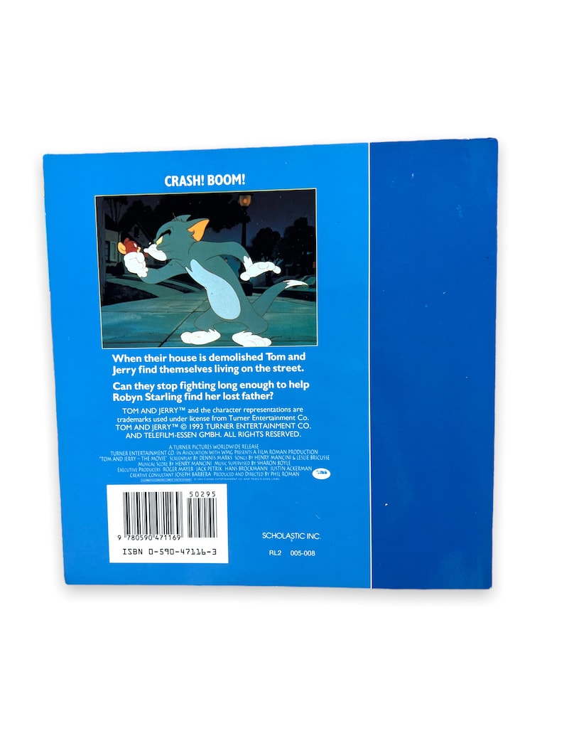Vintage TOM and JERRY: the Movie | ©1993 Scholastic Paperback Book ...
