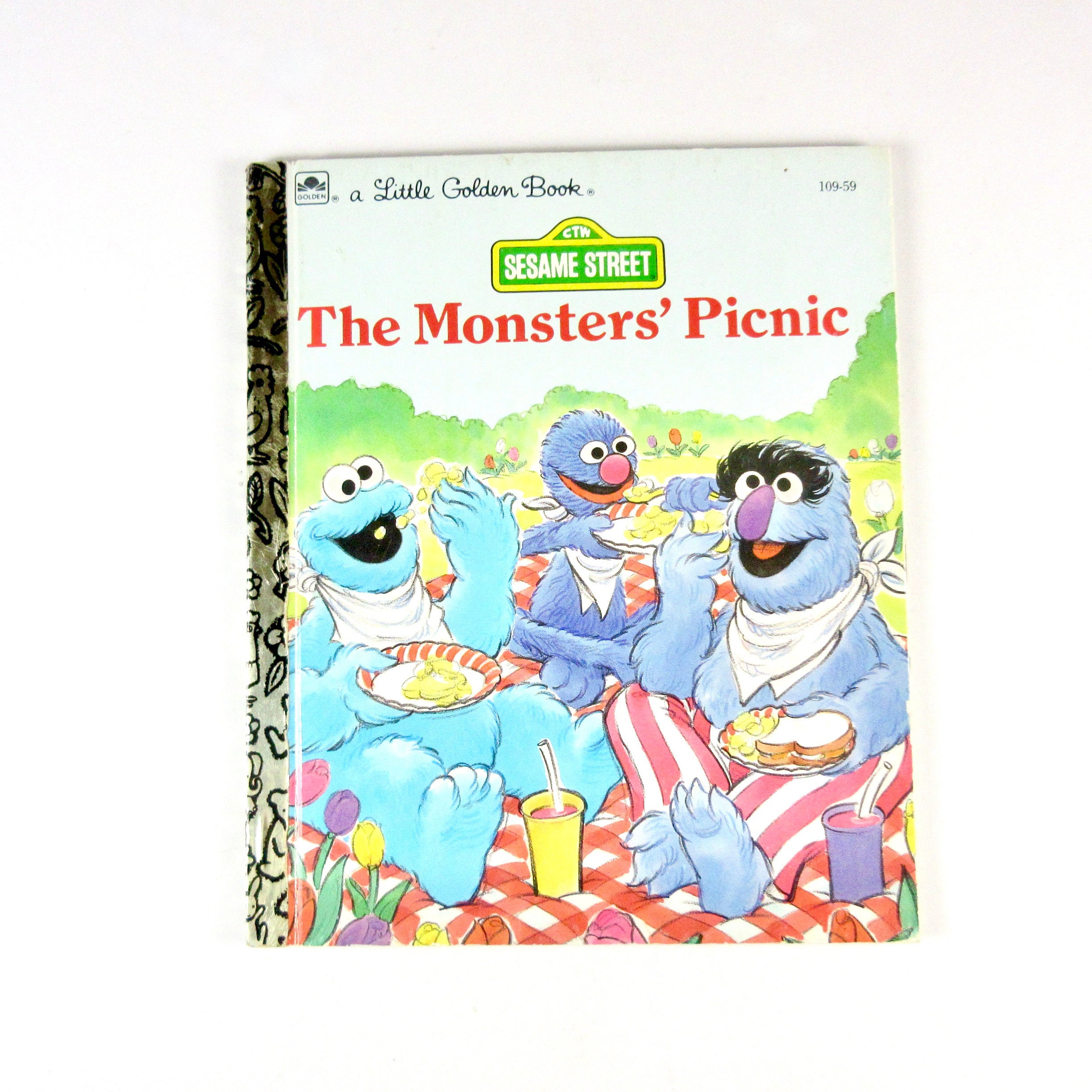 Vintage SESAME STREET the Monster's Picnic Little Golden Book #109-59 ...