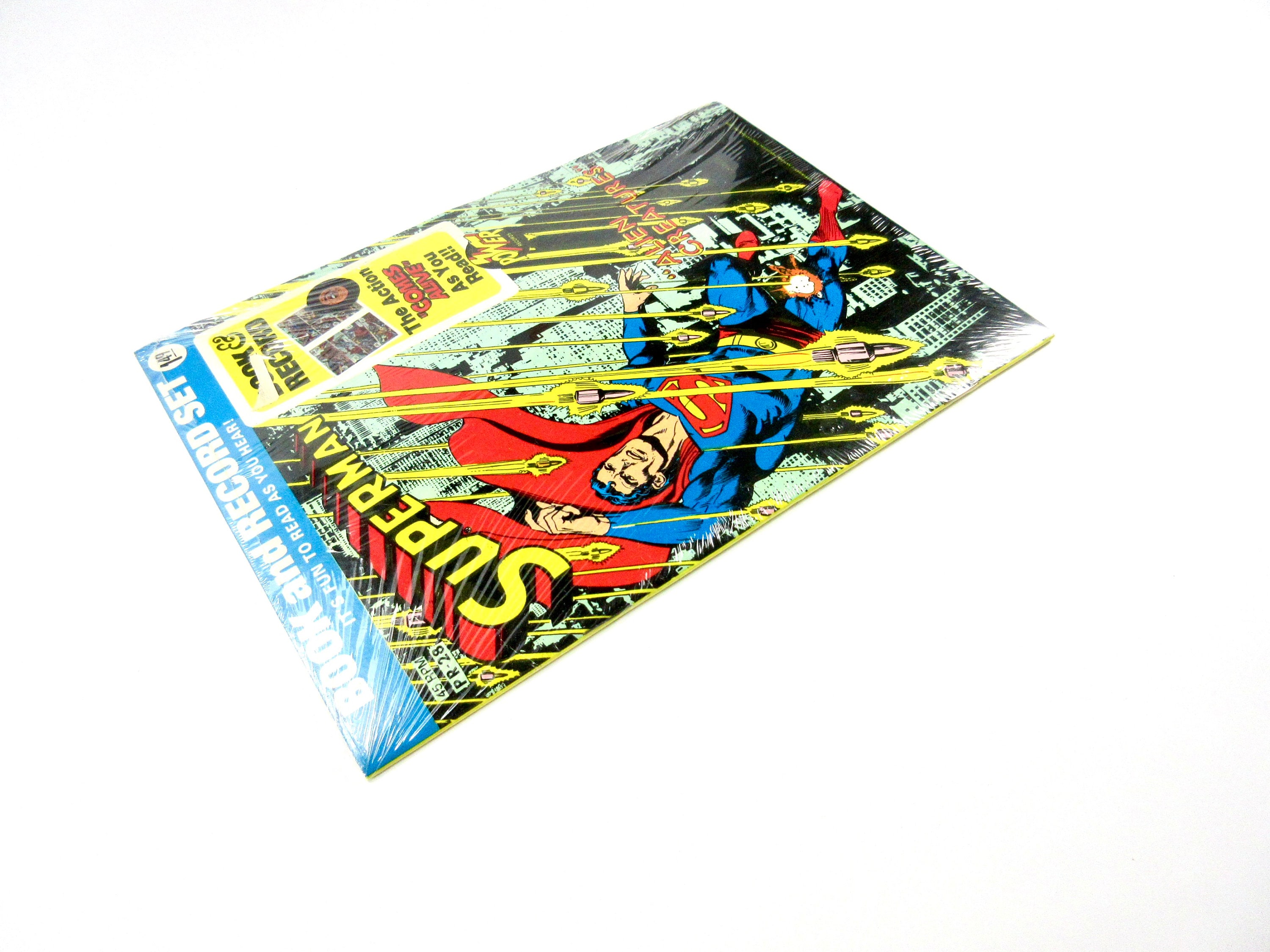 Vintage SUPERMAN Alien Creatures Comic Book & Record Set PR-28 45 Rpm ...