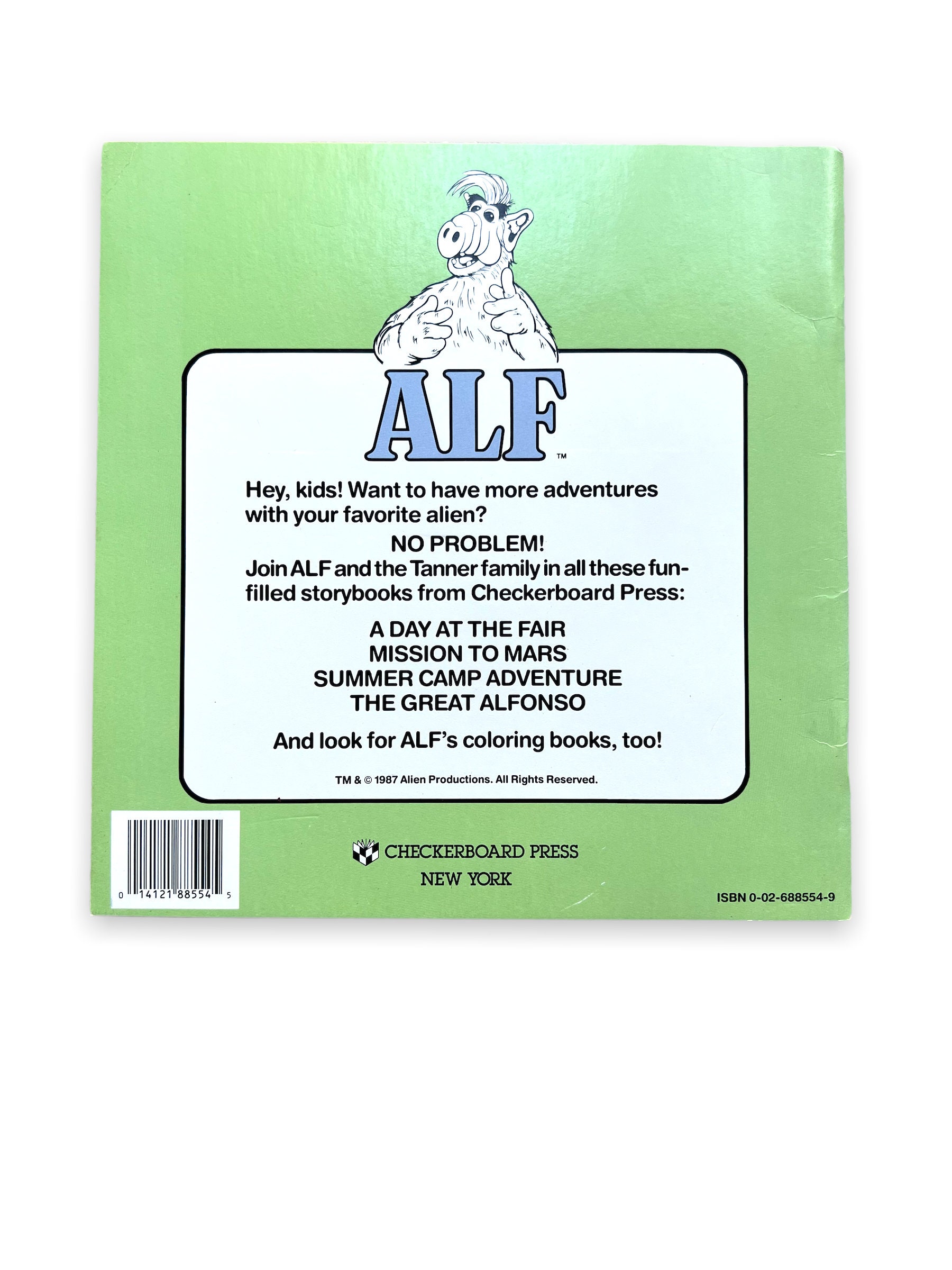 Vintage ALF the Great Alfonso by Roxanne Ruth-stephens ©1987 Alien ...