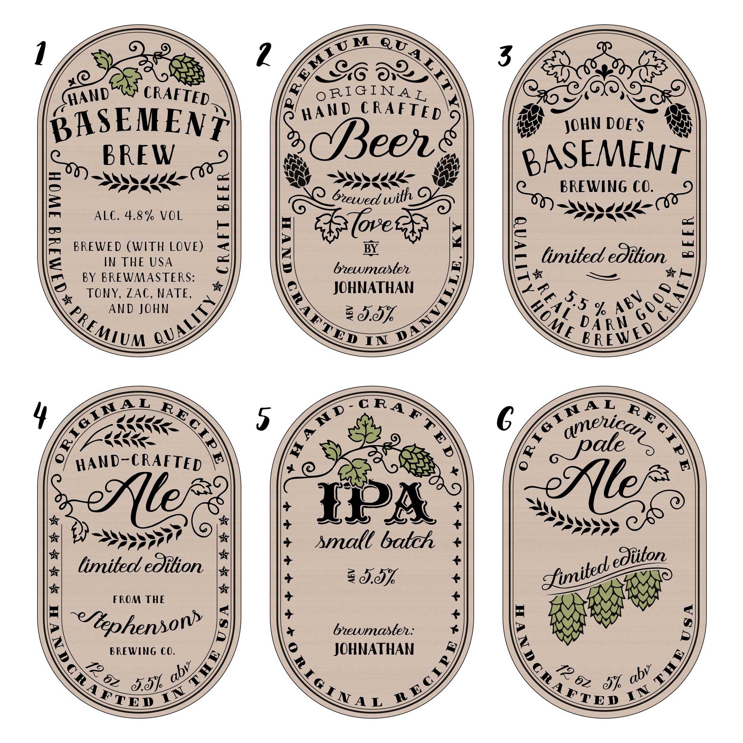 Custom Beer Labels Personalized Craft Beer Bottle Labels Etsy