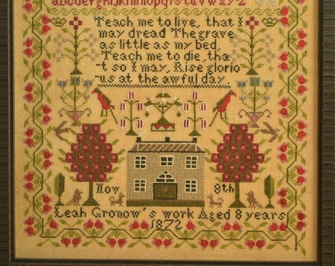 Leah Gronow 1872, a Welsh Folk Art Sampler - Etsy