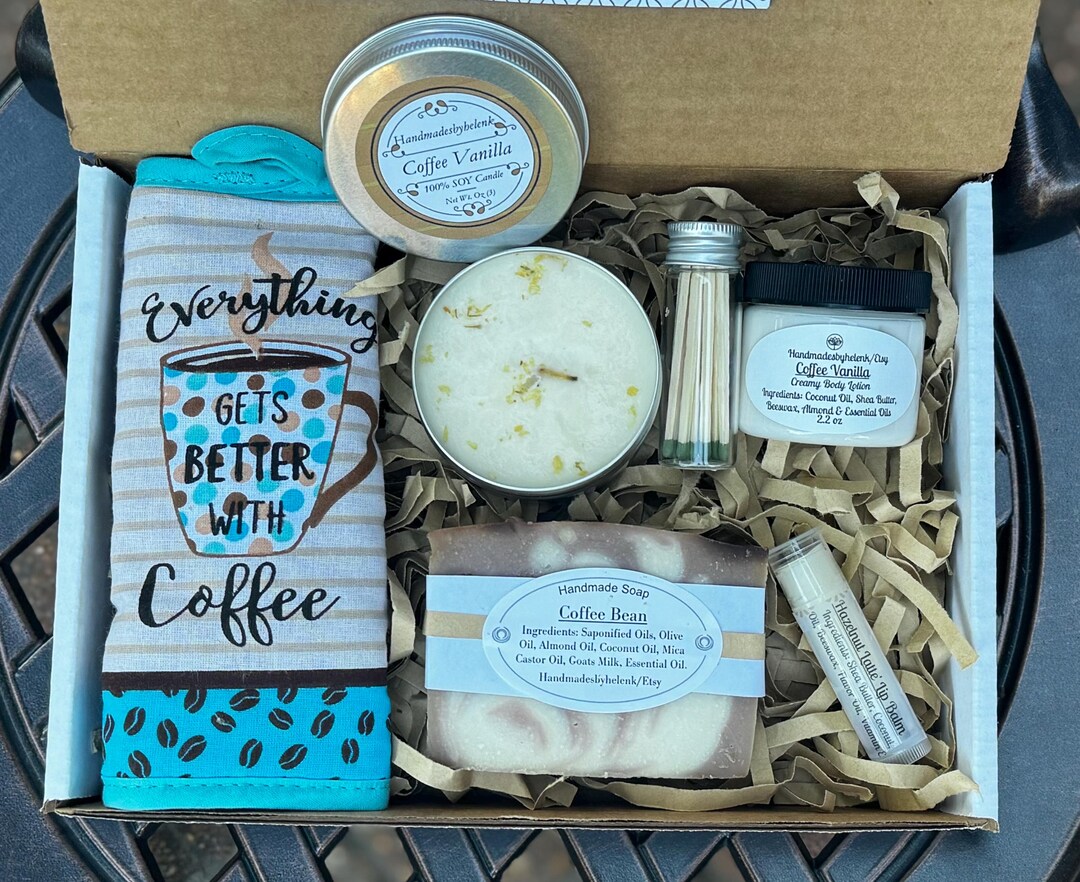 Coffee Bean Gift Box, Holiday, Birthday Gift Box, Soap Gift Set, Candle ...