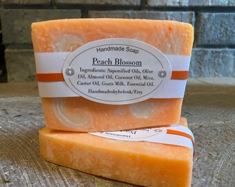 Georgia Peach Handmade Soap, Peach Soap, Peach Kernel Soap, Peach ...