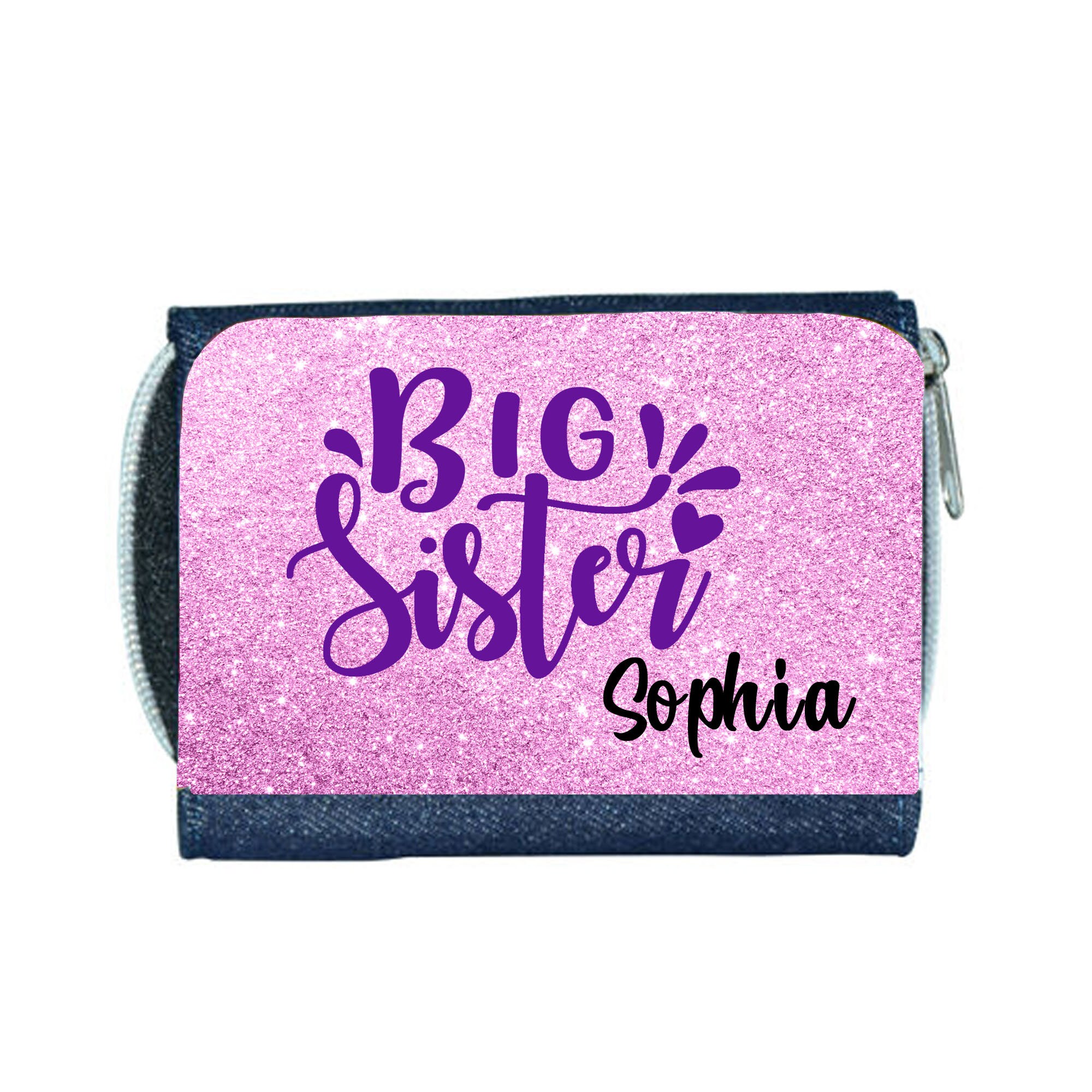 BIG SISTER wallet Custom wallet Girls Coin Purse Girls | Etsy