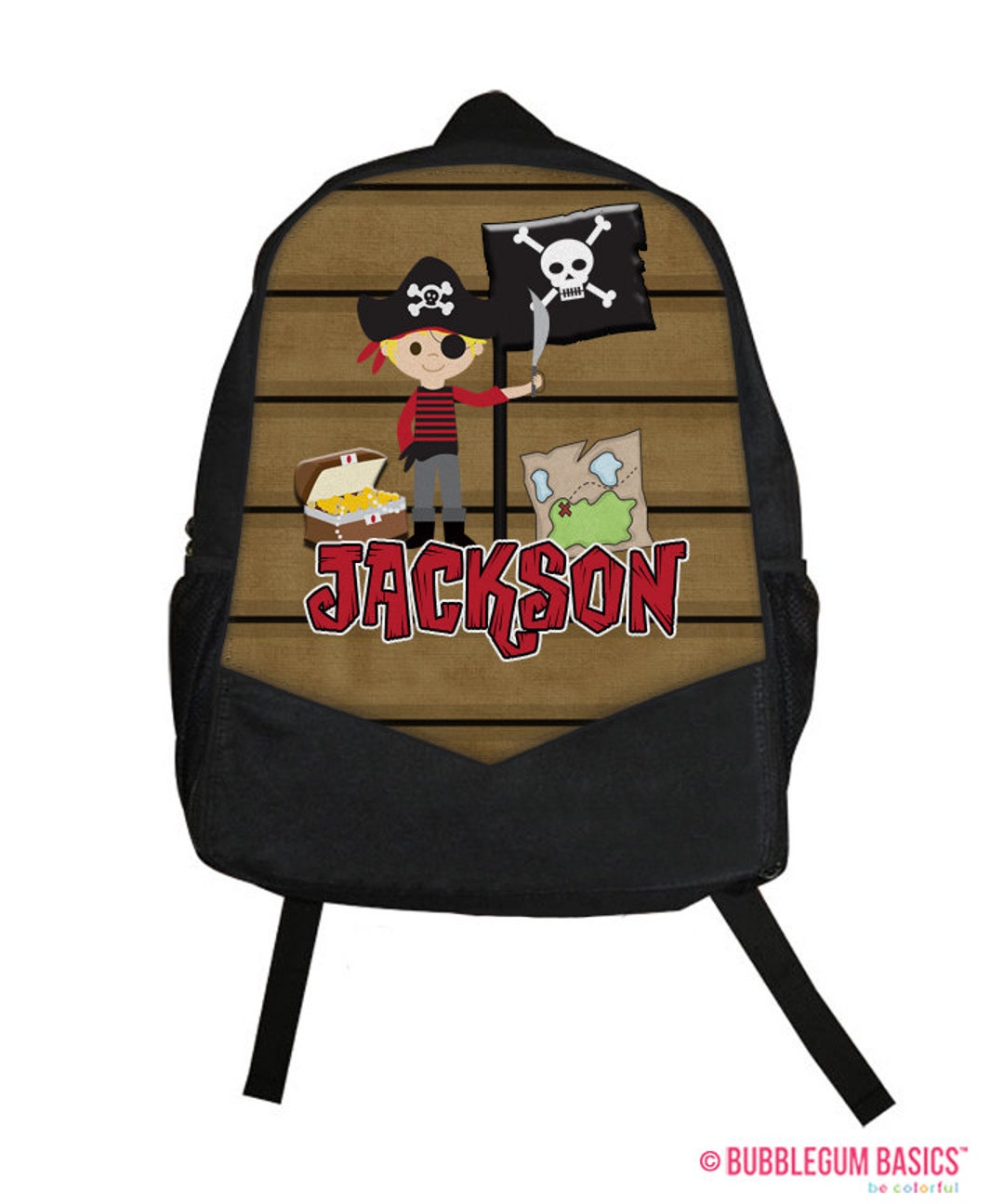 Custom Personalized PIRATE Boy Kids Boy Backpack Tote School - Etsy