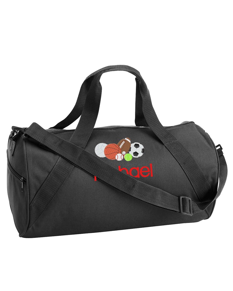 SPORTS Bag Custom Embroidered Monogrammed Name SPORTS Childrens Kids ...