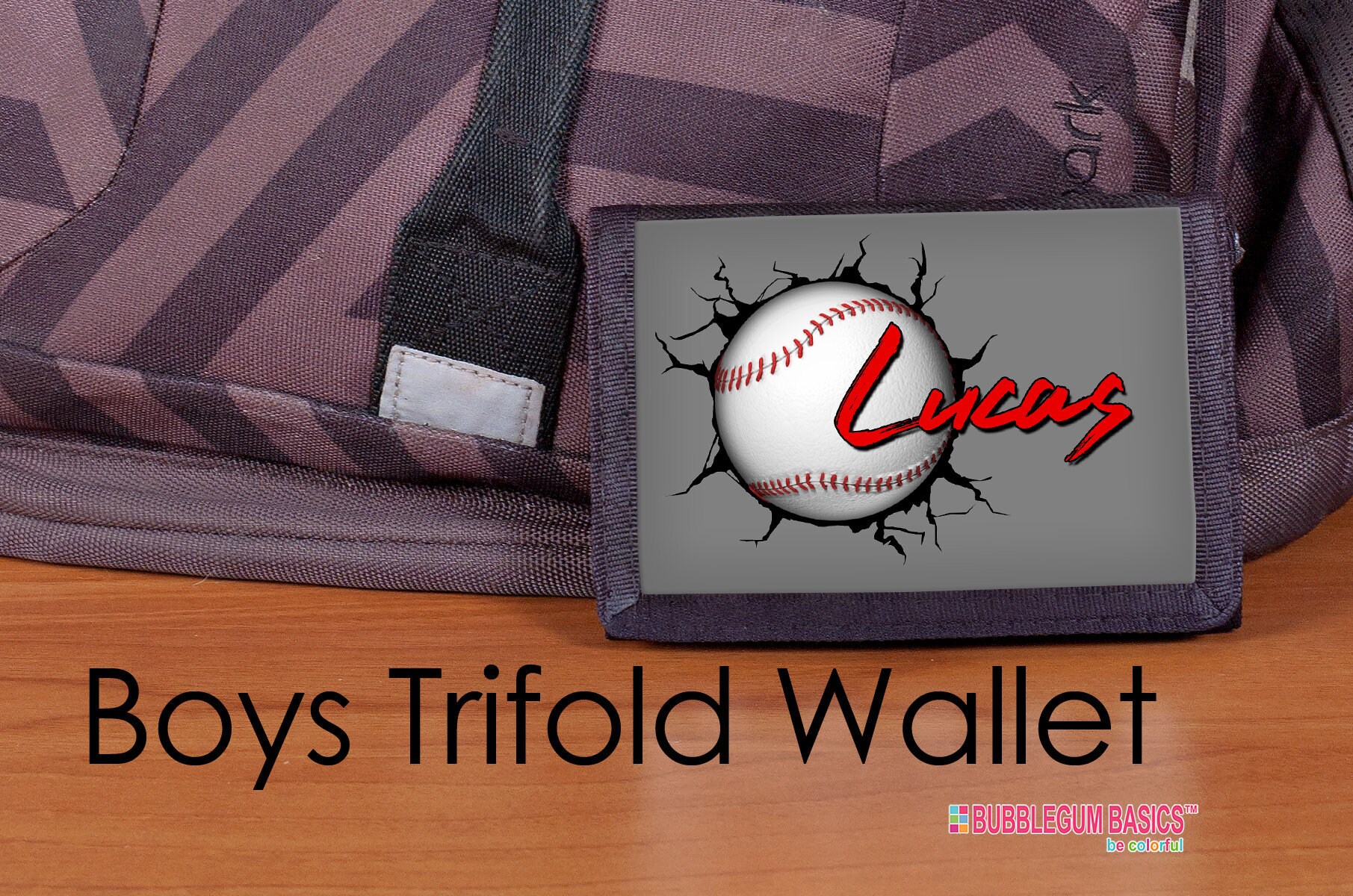 Baseball Trifold Wallet
