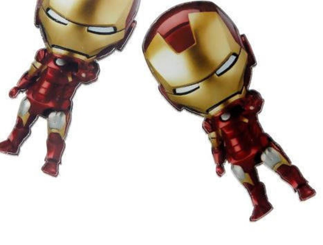 Acrylic Pin Brooches Red Iron Man - Etsy
