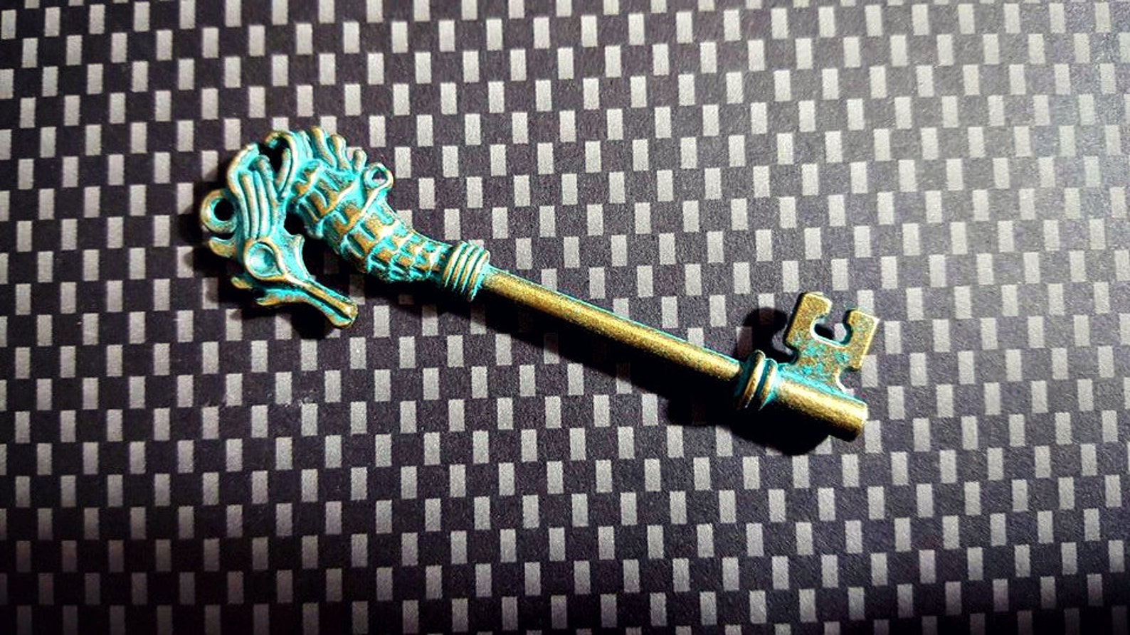 Nautical Key Antique Bronze can Hold Ss7 Rhinestone Seahorse | Etsy