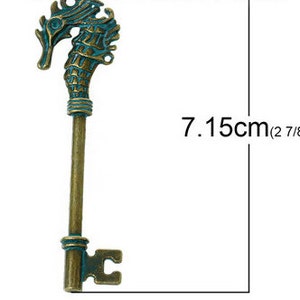 Nautical Key Antique Bronze can Hold Ss7 Rhinestone Seahorse - Etsy