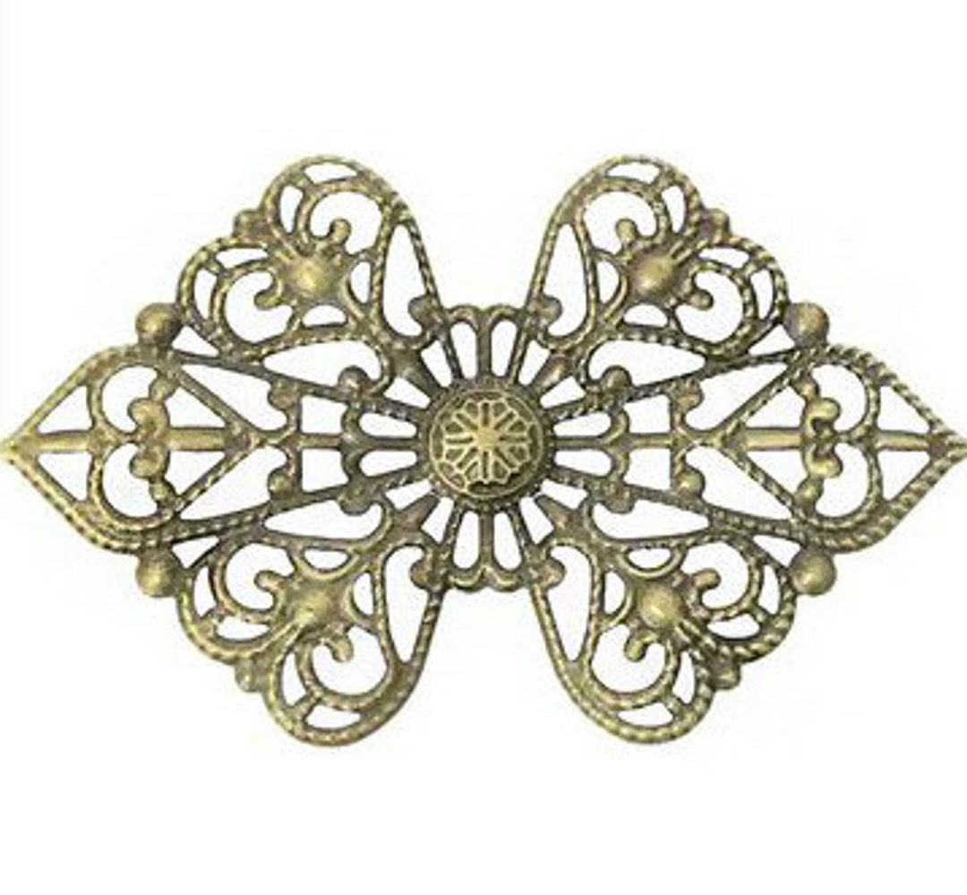 Bowknot Antique Bronze Pattern Alloy Embellishment - Pack of 10 - Etsy