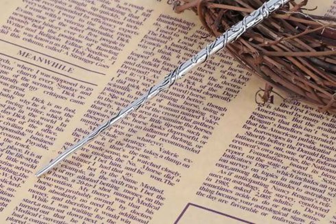 Zinc Based Alloy Pendants Magic Wand Antique Silver 5 X 2/8 // Hermione ...