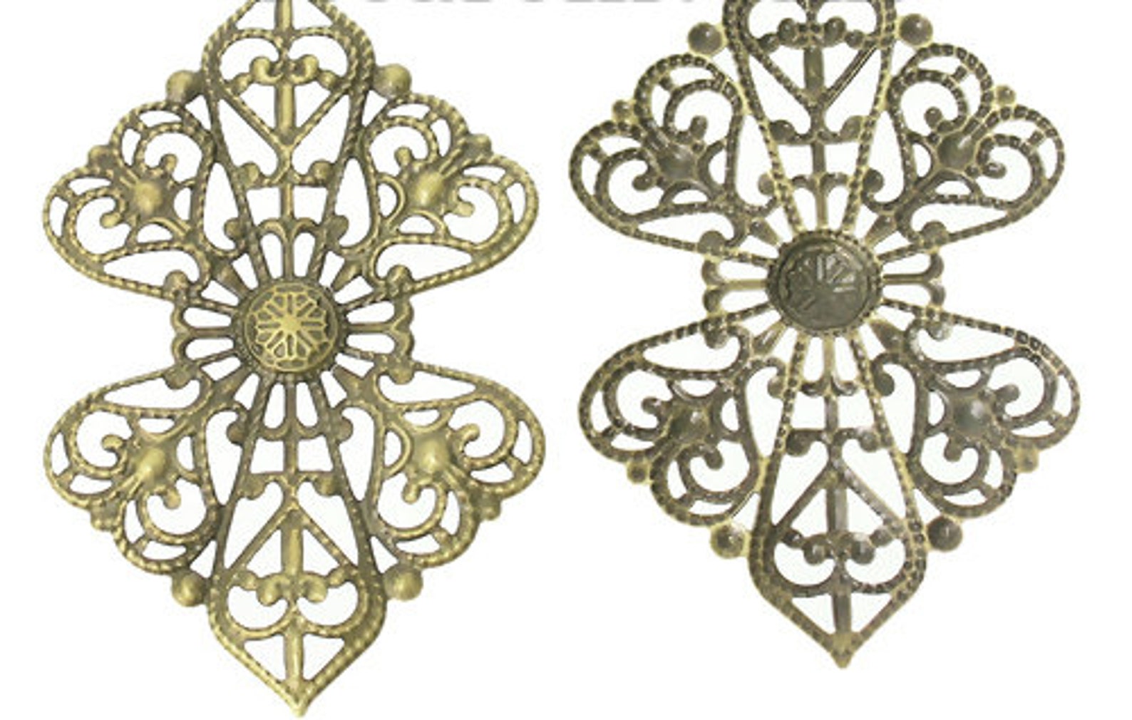 Bowknot Antique Bronze Pattern Alloy Embellishment Pack of 6 - Etsy