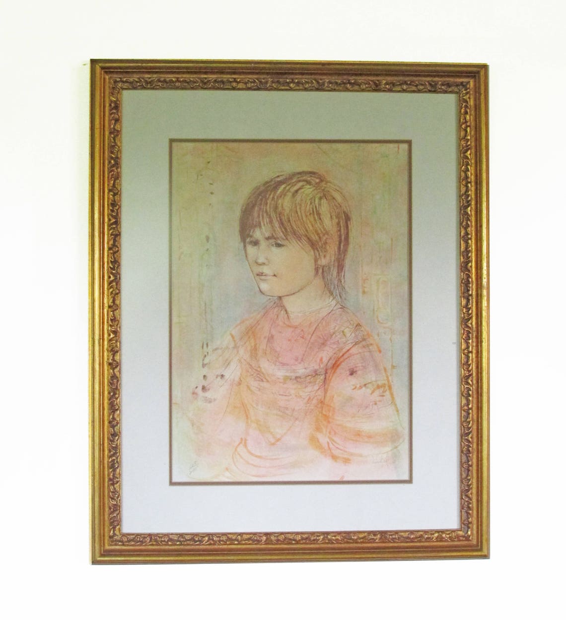 Edna Hibel Signed Limited Edition Lithograph ulla Small Child - Etsy