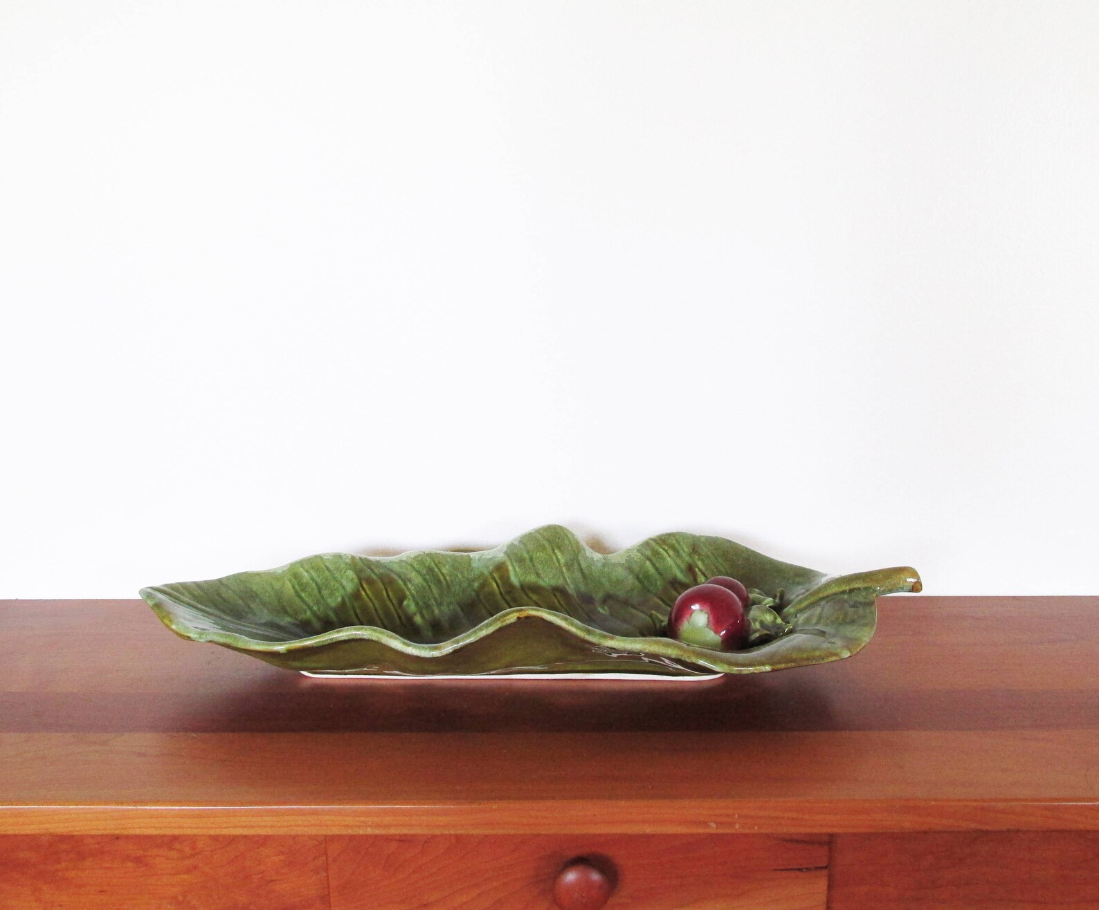 Wade of California Green Leaf With Apples Serving Tray - Etsy