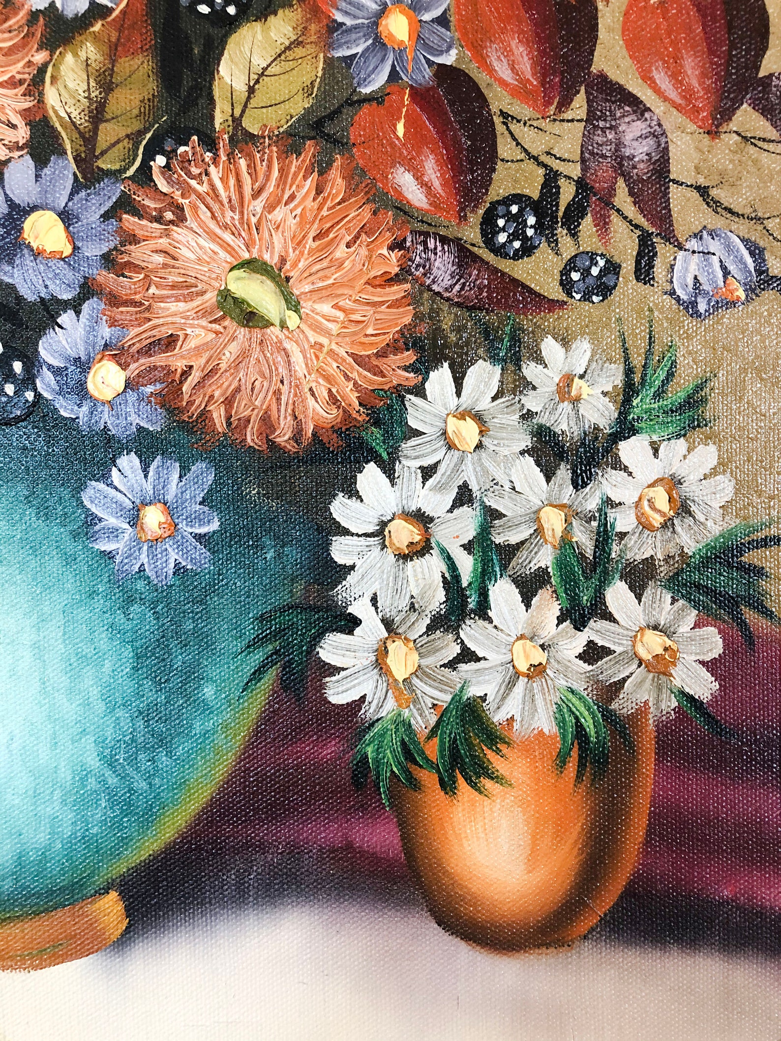 Ludwig Solher Floral Vibrant Colors Still Life - Etsy
